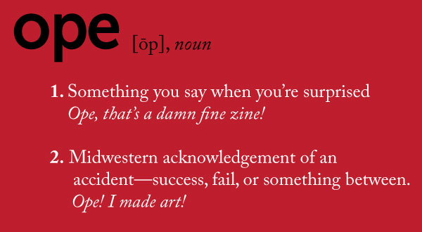 Ope! Publishing – Art in the Zine world